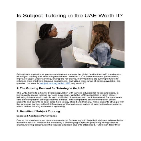 Is Subject Tutoring in the UAE Worth It.docx