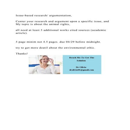 Issue-based research argumentation,Center your research and arg.docx