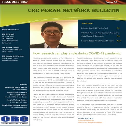 3rd Issue Of Crc Perak Network Bulletin Pdf