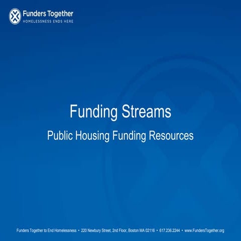 Issue 4 Funding Streams | PPTX