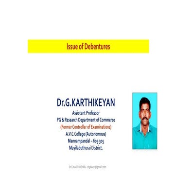 issue of debentures.pptx