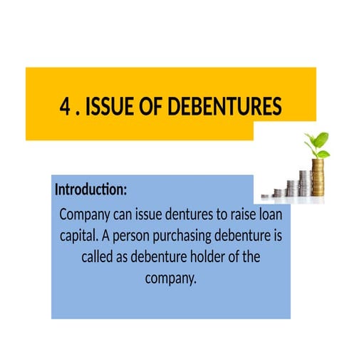 ISSUE OF DEBENTURES| Role of Secretary in Issue of Share |.pptx