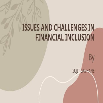 Issues and challenges in Financial Inclusion.pptx
