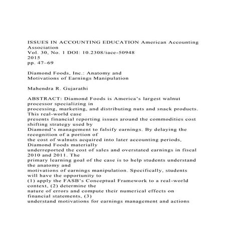 ISSUES IN ACCOUNTING EDUCATION American Accounting Association.docx