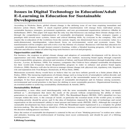 Issues in digital technology in education adult | PDF | Education industry | Industries