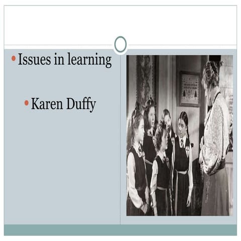 Issues In Learning Presentation | PPT