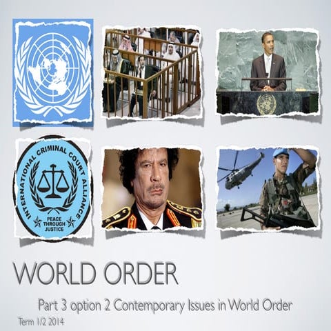 Issues in World Order | PPT