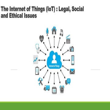 Ethical, Legal and Social issues IoT | PPTX