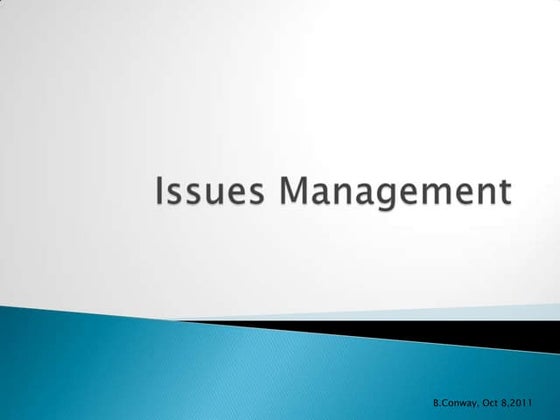 Issue management | PPT