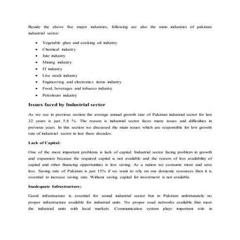 Issues of industrial sector | DOCX