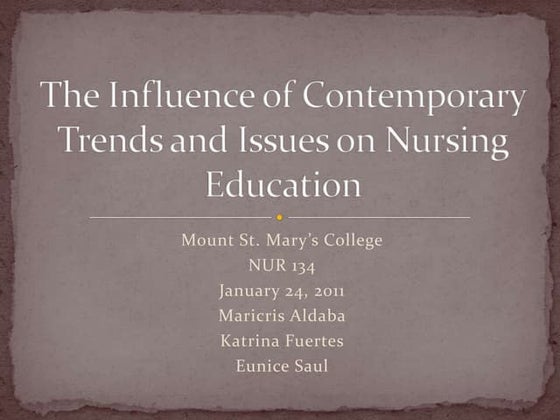 Challenges before Nursing Educators An Overview | PDF