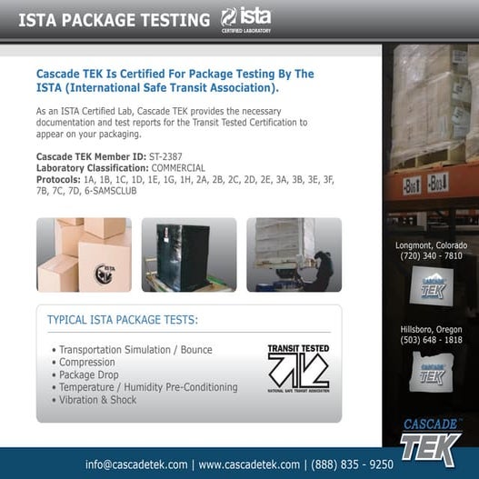 Cascade TEK - ISTA Package Testing | PDF