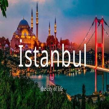 İstanbul Presentation ve İstanbul önemli yerler | PPTX