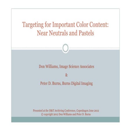 Targeting for Important Color Content | PDF | Photography | Arts and Crafts