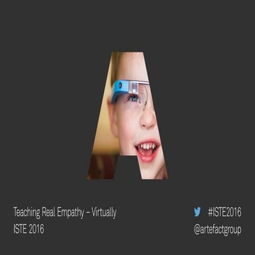Iste 2016 Teaching Real Empathy Virtually Pdf
