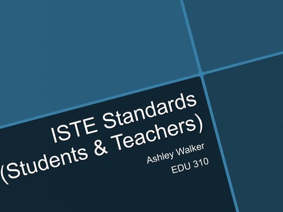 Technology standards | PPT