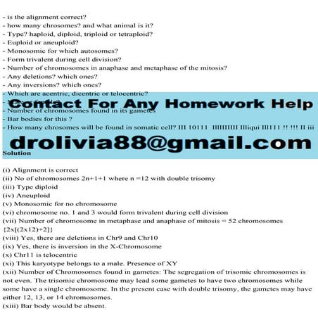 - is the alignment correct- how many chrosomes and what animal i.pdf