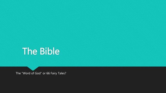 How to Study the Bible, Lesson 1 | PPT