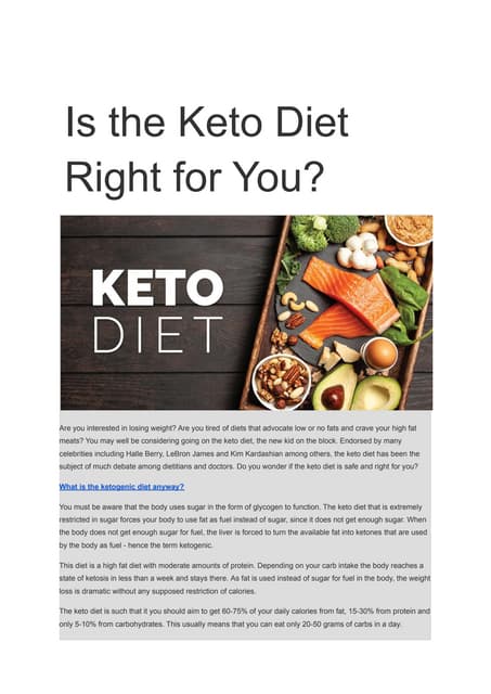 Infographic - Ketogenic Diet | PDF