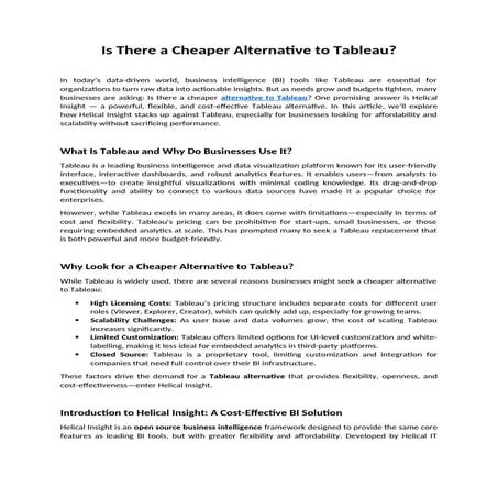 Is There a Cheaper Alternative to Tableau.docx