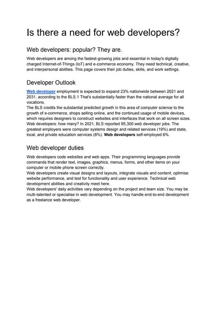 Hire Front End Web Developer Pdf