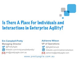 Agile 2013 - Evolving to Agile | PPT