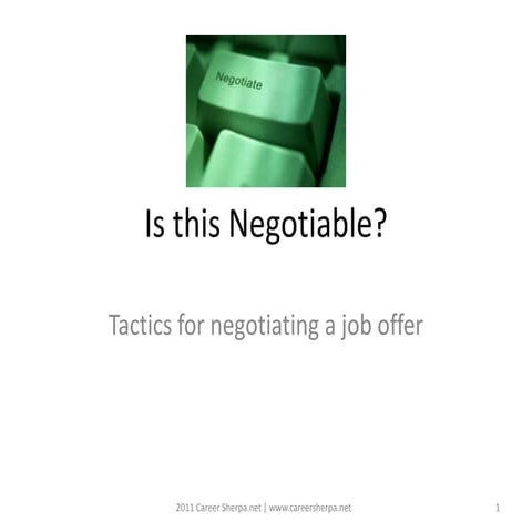 Is this negotiable | PPTX