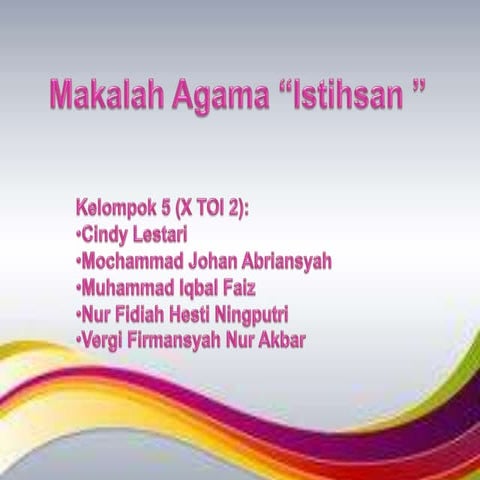 Presentasi Istihsan | PPTX
