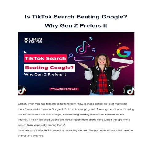 Is TikTok Search Beating Google? Why Gen Z Prefers It | PDF