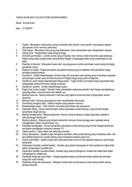 Istilah mikro tugas agus sofyan | PDF