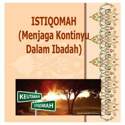 urgensi Istiqomah | PPT