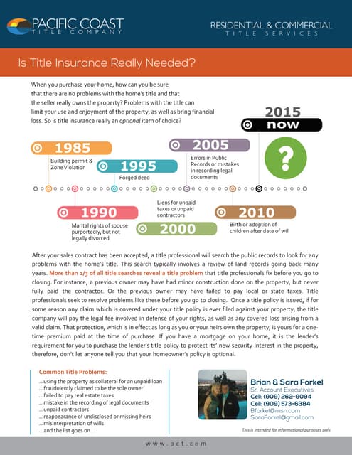 7 Reasons Why Every Homebuyer Needs Title Insurance | PPT