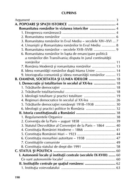 Introducere în studiul istoriei românilor și universală. Epoca contemporanăpptx | PPTX