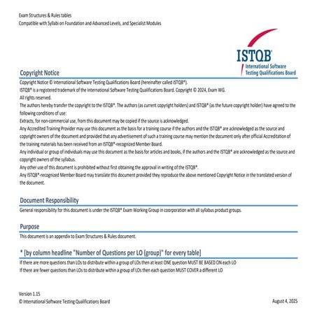 Istqb ctfl exam_structure_and_rules_v1.2 | PDF