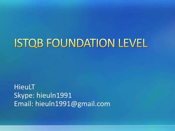 ISTQB Foundation Certificate | PDF