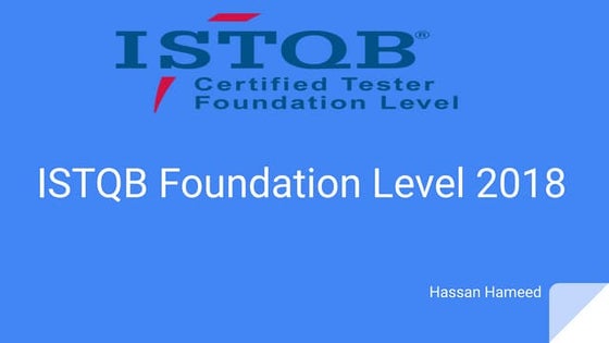 ISTQB Foundation Certificate | PDF