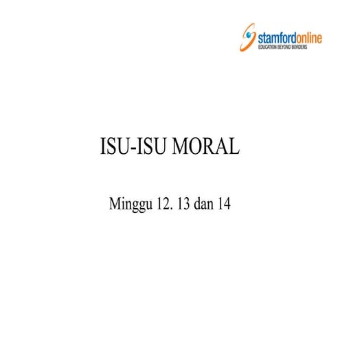 Isu isu-moral | PDF