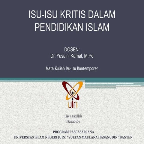 PP ISU-ISU KRITIS DALAM PENDIDIKAN ISLAM.pptx