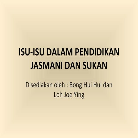 Isu isu pjk | PPT