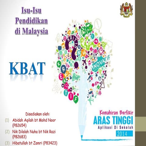 Kemahiran Berfikir Aras Tinggi (KBAT) | PPTX