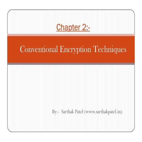 Is unit 2_conventional encryption techniques | PDF | Programming Languages | Computing