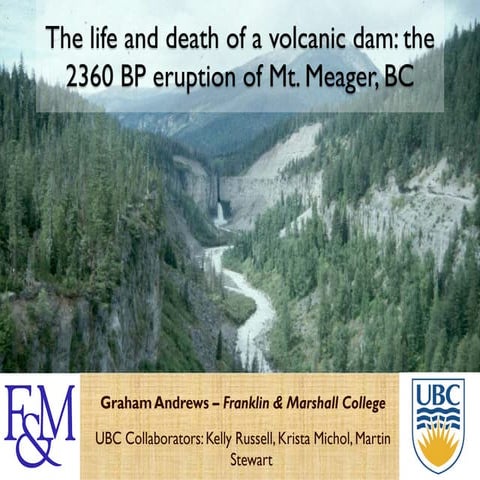 Volcanic dam at Mount Meager | PDF | Geography | Science