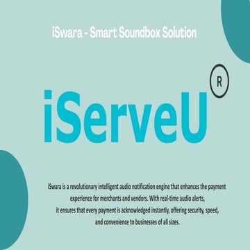 iSwara - Smart Soundbox Solution for UPI Payment | PDF