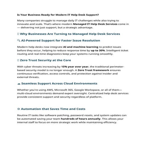 Is Your Business Getting the IT Support It Truly Deserves | DOCX
