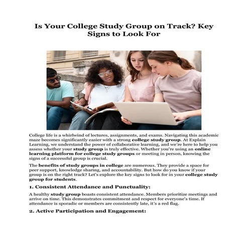 Leading Study Groups Best Practices for Success | PDF