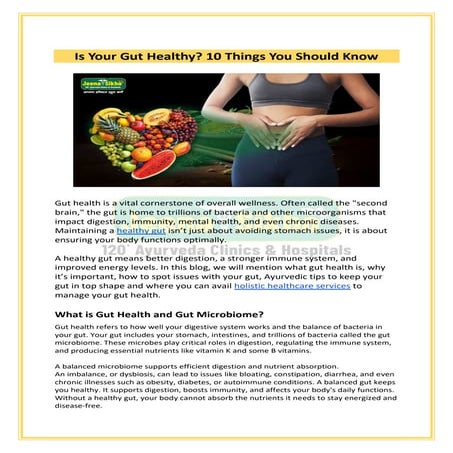Is Your Gut Health Good? 10 Things You Should Know | PDF