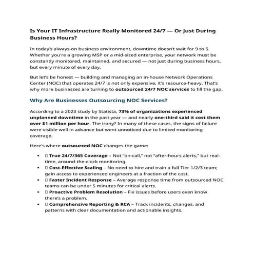 Is Your IT Infrastructure Really Monitored 24 7 Or Just During Business ...
