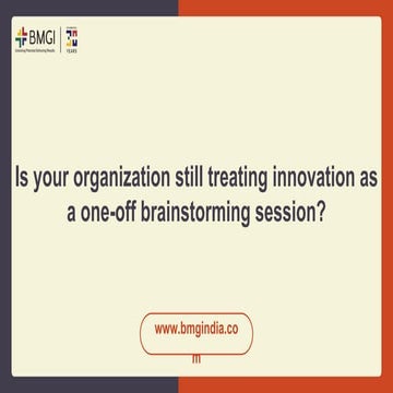 Is your organization still treating innovation as a one-off ...