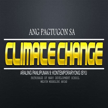 CLIMATE CHANGE - AP 10 | PPTX