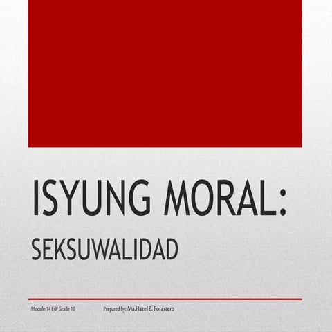 Pagbuo ng Sekswalidad (ESP Grade 10) | PPTX
